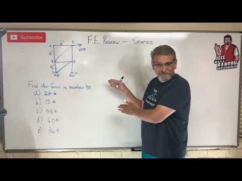 FE Review: Statics Problem 1