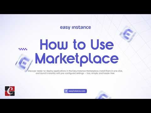 How to Use Marketplace in Easy Instance | Cybrosys Assista