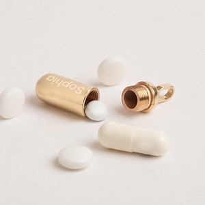 Hidden Pill Capsule Necklace, 14K 18K Real Gold Secret Compartment Urn Pendant, Keepsake for Ashes, Vitamins, Meds, or Small Memorial Items - Etsy