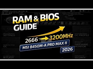 How to Increase RAM Speed 2666MHz to 3200MHz on MSI B450M-A PRO MAX II