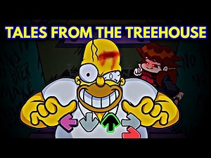 Friday Night Funkin' Vs TALES FROM THE TREEHOUSE | The Simpsons (FNF/Mod/Cutscene + Gameplay)