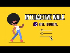 Rive - Interactive Walk | 1 Part | Interactive Motion