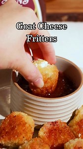 Crispy, creamy, and totally holiday-host-core. ✨ Goat cheese fritters Ken’s Raspberry Vinaigrette = Perfection. | Ken's Steak House Dressings