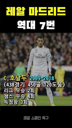 역대 레알 마드리드 7번 (ft. 아자르)