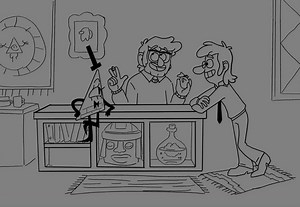 Gravity Falls Animation - Fun Scenes with Stanford Pines and Bill Cipher