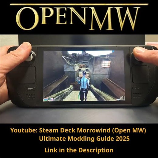 Morrowind Steam Deck #gaming #morrowind #openmw