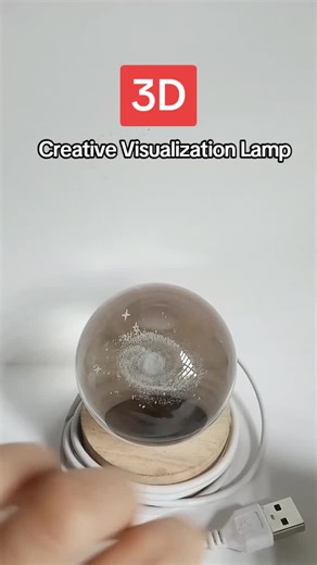 3D Creative Visualization Lamp #nightlamp #3D #tiktokfinds #tiktokbudol #galaxylamp #affliatemarketing