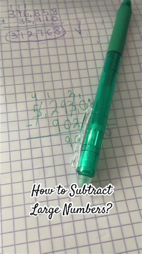 Subtracting Large Numbers