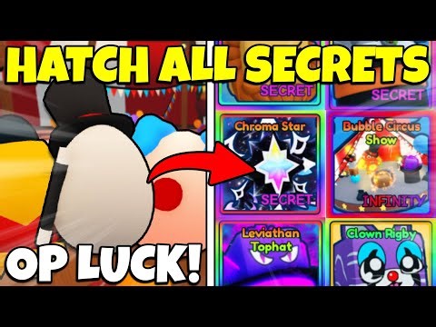 HOW TO HATCH ALL CIRCUS SECRETS IN BUBBLE GUM SIMULATOR INFINITY! | BGSI