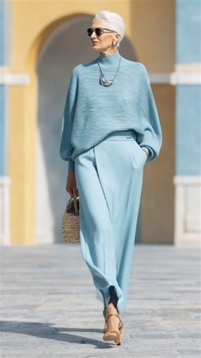 Timeless Italian Authority Over 60 ✨ #maturestyle #chicover60 #powerdressing