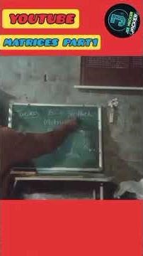 Matrices ka ye Question Solve Kar Paaoge? 😱 | Matrices Part-1 | #Shorts