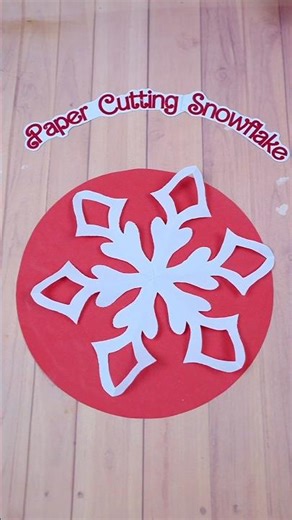 Paper Cutting Love Snowflake | Winter Craft Idea ❤️❄️