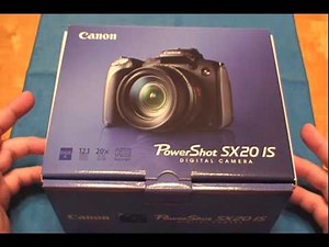 NEW Canon PowerShot SX20 IS Digital Camera Unboxing