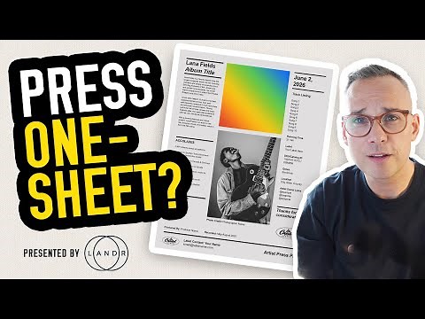 How to Make a Press One Sheet for Artists - (FREE TEMPLATE)