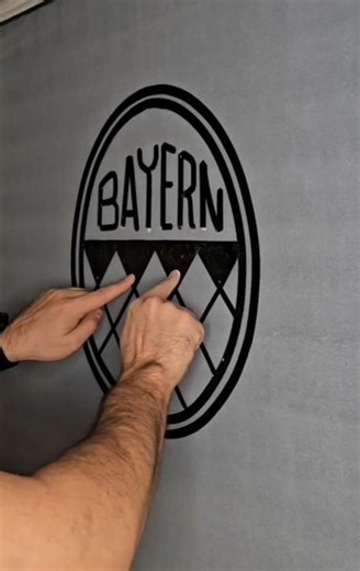 FC Bayern Munich 1945 logo two hands drawing #FCBayernMunich #BayernMunich #Bayern #twohandsdrawing