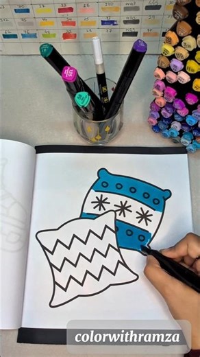 winter coloring book | Asmr Coloring | colour with me