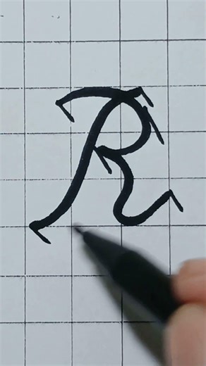 3d Drawing Calligraphy Letter R / How To Draw Easy Art Capital Cursive For Beginners