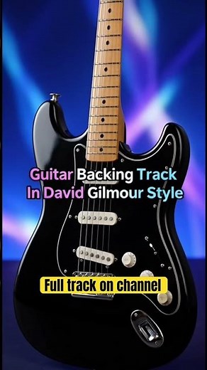 Guitar Backing Track In David Gilmour Style #shorts