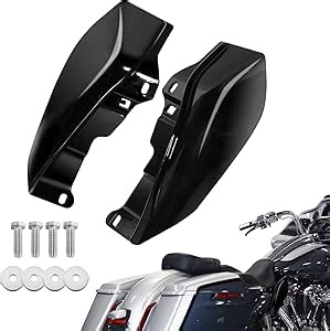 Motorcycle Mid Frame Air Heat Deflector Shield for Harley Touring and Trike FLTR FLHT FLHX FLHTKL 2009-2024 Models Vivid Black