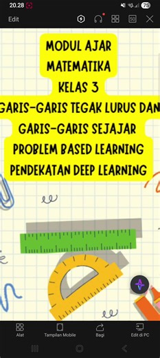 Modul Ajar Matematika Kelas 3: Garis Lurus dan Sejajar