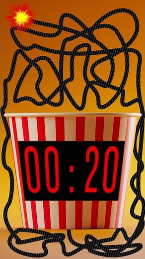 20 Second Timer Bomb [POPCORN] 🍿 #Shorts