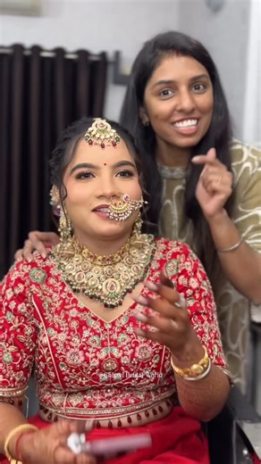 Chhavi saini on Instagram: "Part-2 My beautiful bride in making😍 . Makeover- @chhavibridalworld #chhavibridalworld #CBW #bridalmakeup #bridalmakeupartist #indianbride jodhpur"