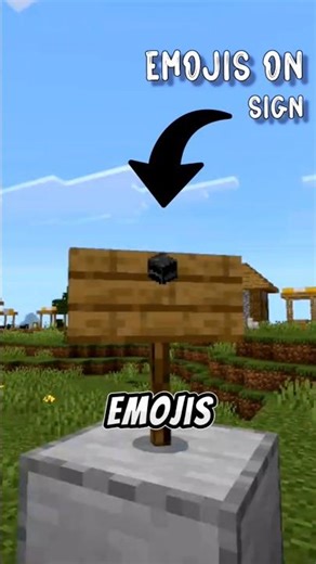 Minecraft Secrets: Emojis on Signs! #minecraft #shorts
