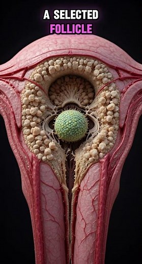 How the Egg Is Formed Inside the Ovary | 3D Medical Explanation #shorts