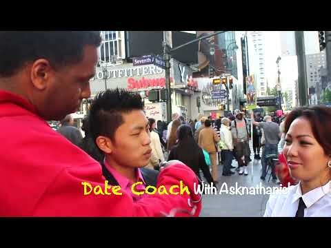 Men Freezes Up In Front Of Pretty Asian Woman 