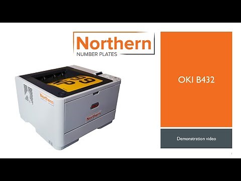 Oki B432 Number Plate Printer / Number Plate Making System Demonstration Video
