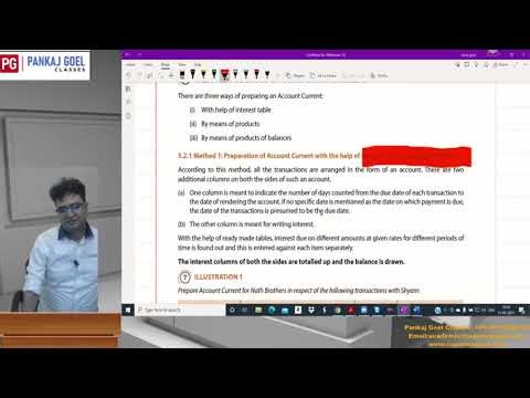 Lecture 51:Account Current:One Stop Solution:Your One Stop Learning Platform for Commerce & Finance