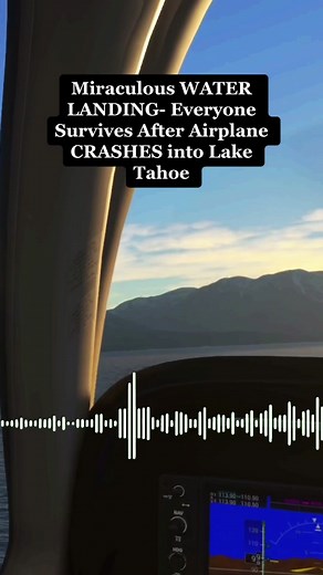 Miraculous WATER LANDING- Everyone Survives After Airplane CRASHES into Lake Tahoe #atc #aviation #plane #pilot #airplane #avgeek #iairport #documentary #liveatc #vacation #microsoftflightsimulator #msfs2020 #travel