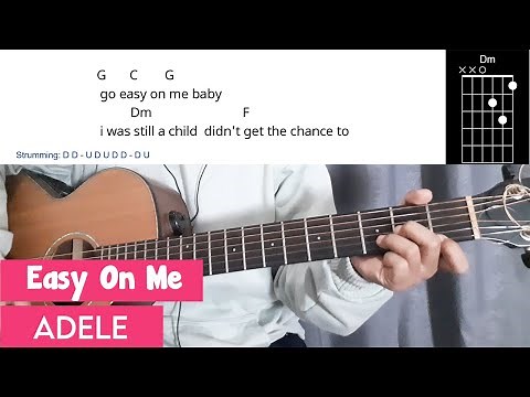 Easy On Me - Adele | Easy Guitar Tutorial with Chords Lyrics | Guitar Play Along