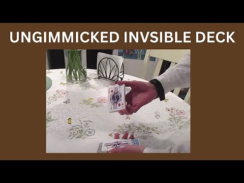 UNGIMMICKED Invisible Deck (Card Trick Performance and Tutorial)