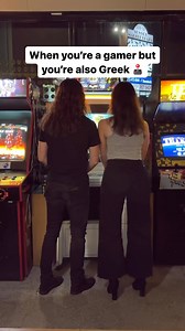 If you don’t randomly leg slap✨Greek dance style✨ while playing Mario Kart, we are not the same 🇬🇷🕹️ #gamer #arcade #mariokart #greek #dance | Arianna Papalexopoulos: Yes, Hello, Hi