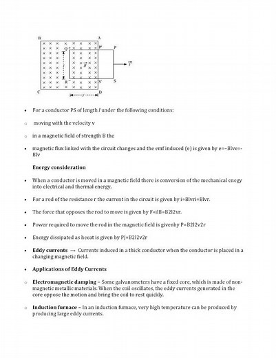 Revision 6 Electromagnetic Induction Notes | Chapter 6 class 12 Physics oneshot #physics#jee #exam