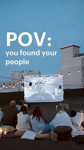 6.5K views · 107 reactions | You + new friends + rooftop movie nights = the kind of memories that make life feel just right.  Finding your people starts with showing up. ❤️ | Meetup | Facebook