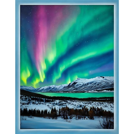 Northern Lights Art Cards A5 Choose Your Design(s) - Etsy