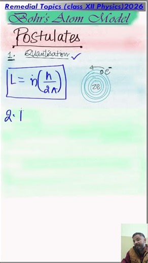 # Class XII physics|#Atoms| #Bohr's Atom Model| #Postulates