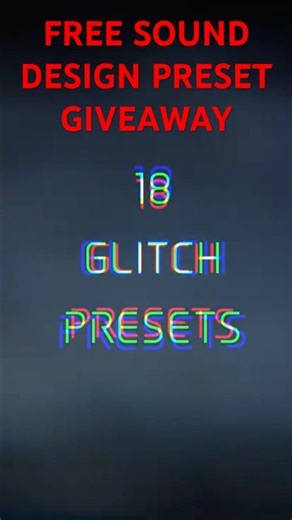 FREE #SoundDesign #Glitch #presets