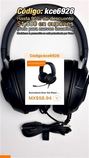 🎧 CODE: kce6928 Get up to 90% off on the Razer Kraken Standard Edition X!