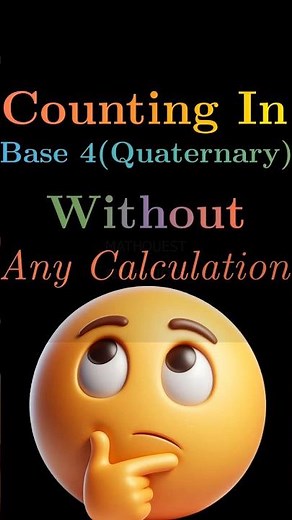 How to Count in Base 4 non-stop using patterns