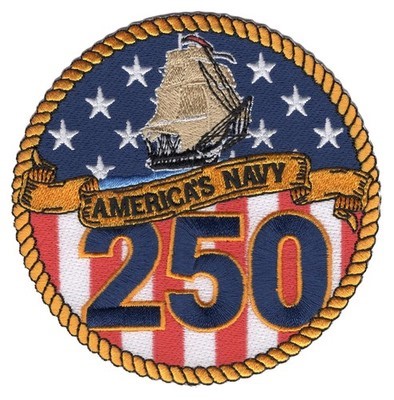 U.S. Navy 250th Anniversary Commemorative Embroidered Patch | eBay