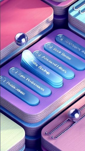 Blending UI Design with 3D Elements | Tactile Interface Animation in Cinema 4D & Redshift