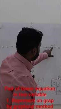 pair of linear equation in two variable graphical method