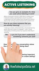 Top 5 ACTIVE LISTENING Interview Questions & Job Winning Answers! This video covers five essential Active Listening Interview Questions to help you get hired, including showcasing your strengths, tailoring responses with the STAR method, and aligning answers with the company's needs. You'll also learn the importance of non-verbal communication and asking insightful questions to leave a lasting impression. Practice Job Interview and Hiring Assessment Tests: https://www.howtoanalyzedata.net/ ____ 