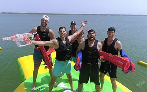 A Giant Floating Island Was Created for the World's Coolest Nerf Battle