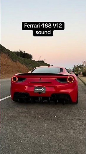 Ferrari 488 Exhaust Sound in Italy! 🔥 #Ferrari #488 #V8 #Loud #CarTok #Italy