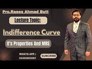 Indifference Curve, Its Properties & MRS | Microeconomics Explained