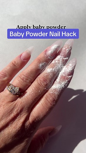 Baby Powder Hack 👀👶🍼 Would you try this? #nailhack #dippowder #tiktok #tiktokblackfridaysale #nailsoftiktok #longnails #fyp #viral #foryoupage